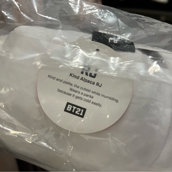 bt21 | Other | Nwt Official Bt2 Rj Face Pillow | Poshmark